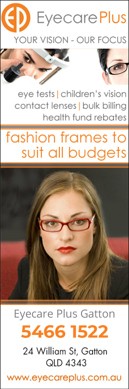 Eyecare Plus Gatton - Optometrist 24 William St, Gatton QLD 4343 ...