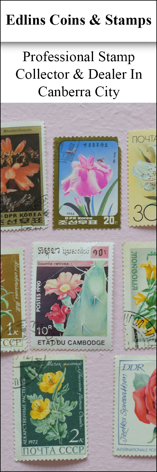 Edlins Coins & Stamps - Stamp Collectors & Dealers 53 Alinga St ...