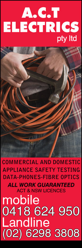A.C.T. Electrics Pty Ltd - Electricians & Electrical Contractors 40 Turriff St, Chisholm ACT ...