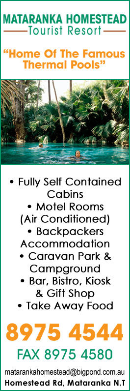 Mataranka Homestead Tourist Resort - Caravan Parks Homestead Rd ...