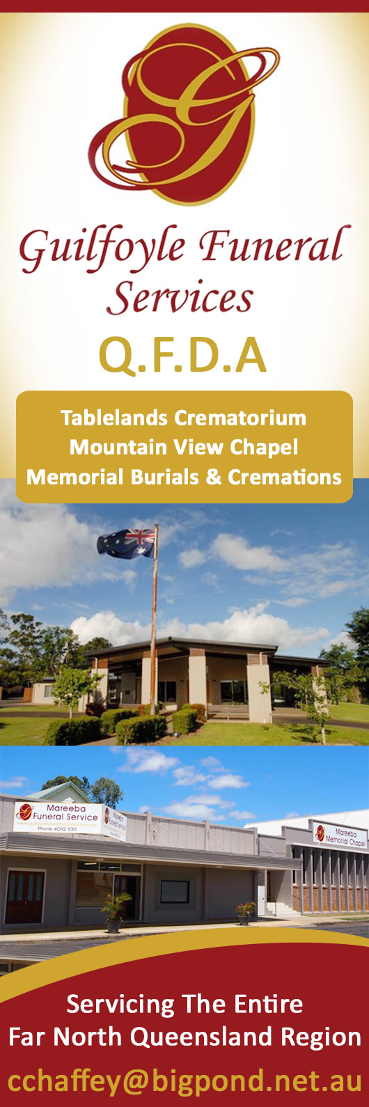 Guilfoyle Funeral Services - Funeral Directors 45 Constance St, Mareeba QLD 4880 | Yellow Pages®