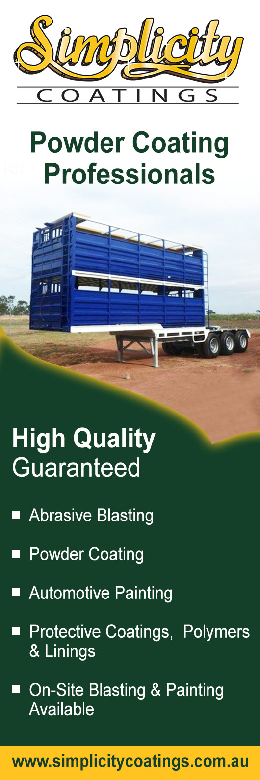 Simplicity Coatings Pty Ltd - Powder Coating 18470 Warrego Hwy, Dalby ...