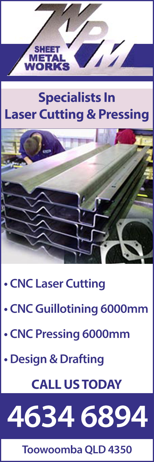 WPM Sheet Metal Works - Laser Cutting Services Glenvale | Yellow Pages®