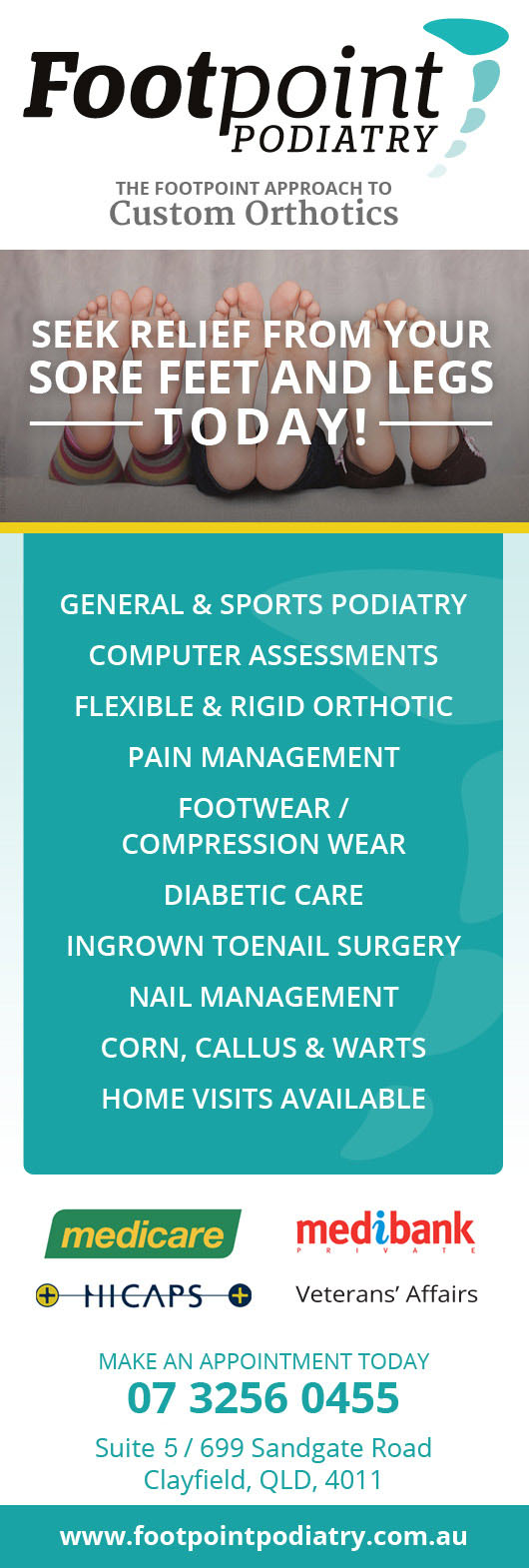 Footpoint Podiatry - Podiatrist Suite 5 699 Sandgate Rd, Clayfield QLD 4011 | Yellow Pages®