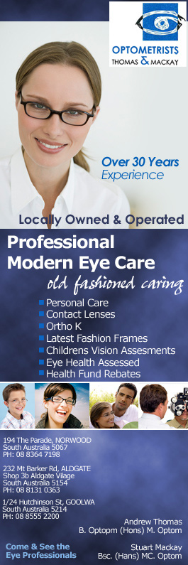 Thomas & Mackay Optometrists - Optometrist 194 The Parade, Norwood SA ...