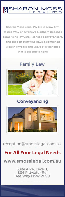 Sharon Moss Legal Pty Ltd - Lawyer Suite 4124, Level 1, 834 Pittwater ...