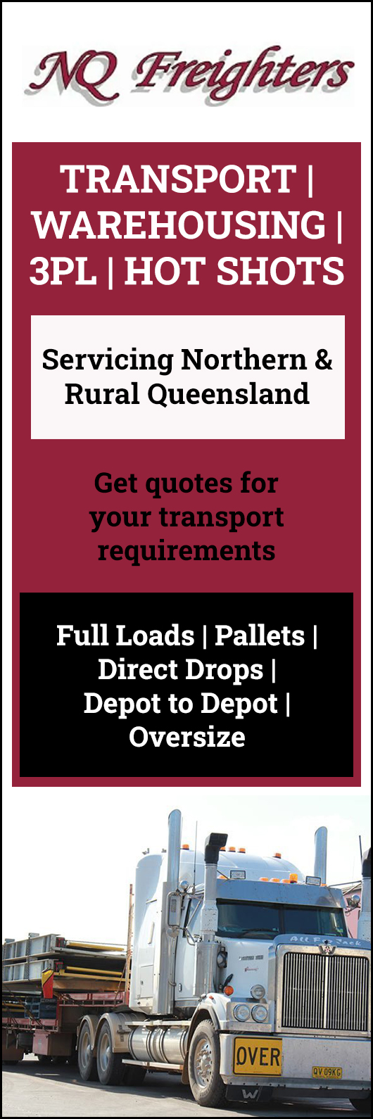 NQ Freighters - Freight & Transport Company - Brisbane