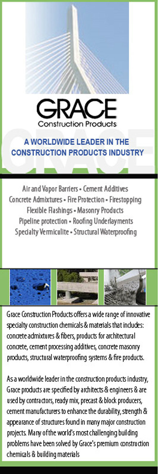 Grace Australia Pty Ltd - Concrete Additives 12/ 14 Ernest Clark Rd ...