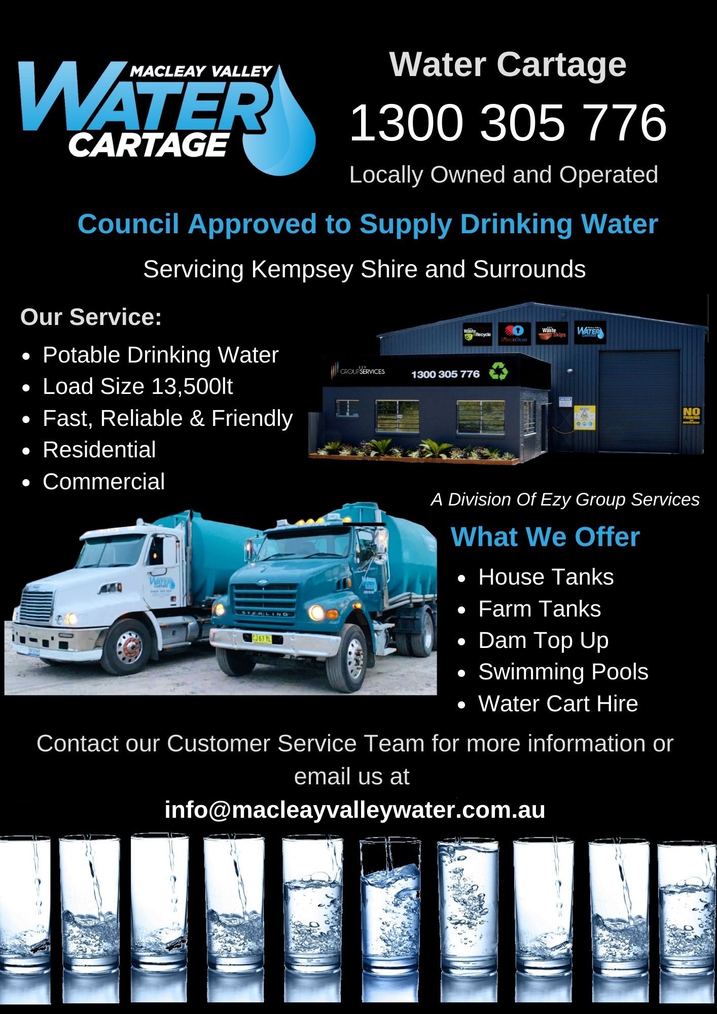 Macleay Valley Water Cartage - Water Cartage South Kempsey | Yellow Pages®
