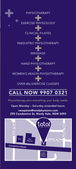 Total Physiotherapy Manly Vale - Physiotherapist 295 Condamine St, Manly Vale NSW 2093 | Yellow ...