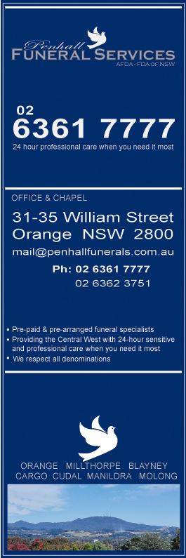 Penhall Funerals - Funeral Directors 31-35 William St, Orange NSW 2800 ...