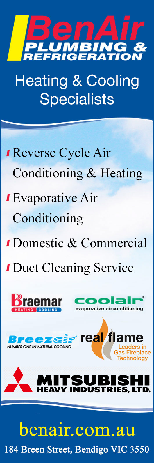 BenAir Plumbing & Refrigeration Pty Ltd - Home Air Conditioning - 184 ...