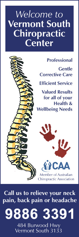 Vermont South Chiropractic - Chiropractor 484 Burwood Hwy, Vermont ...
