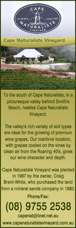 Cape Naturaliste Vineyard - Wineries & Vineyards 1 Colley Road Entrance ...