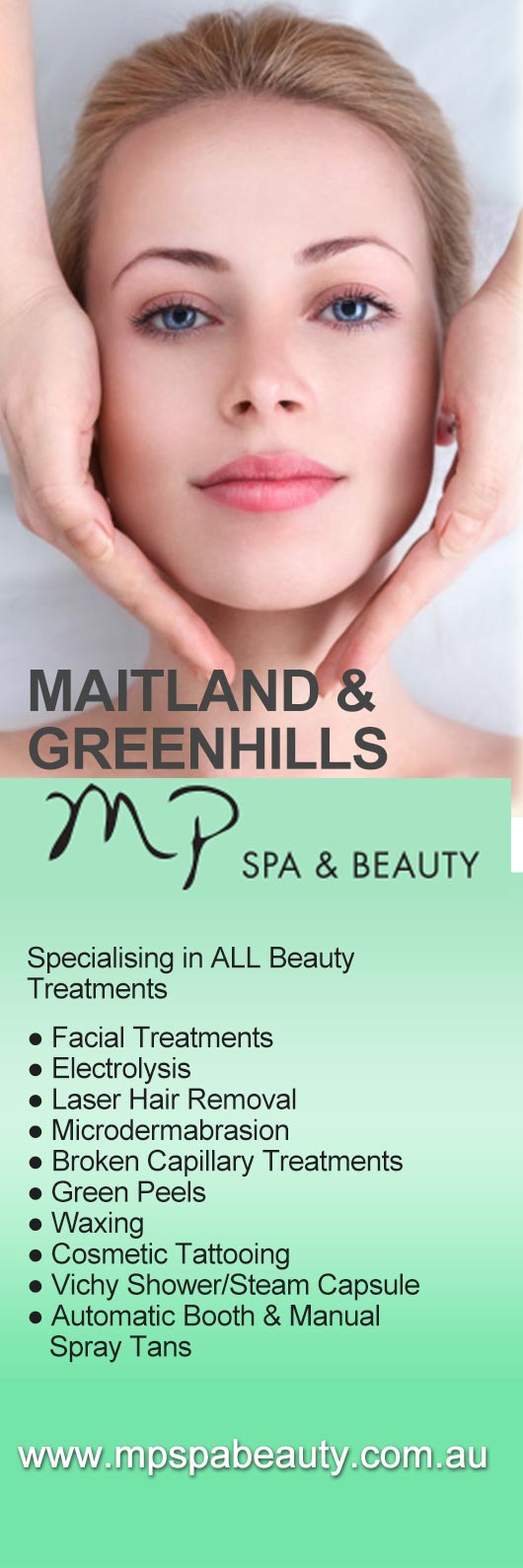 MP Spa & Beauty - Beauty Salon 8 Garnett Rd, Green Hills NSW 2323 ...